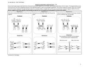 Bio 121 - Bio 121 cheat sheet notes - Wellcycle + chromosome Al-A ...