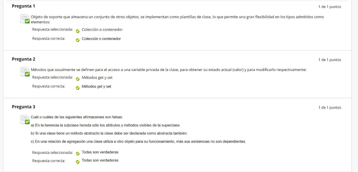 Programacion Automatizada - Pregunta 1 1 de 1 puntos Objeto de soporte que almacena un conjunto ...