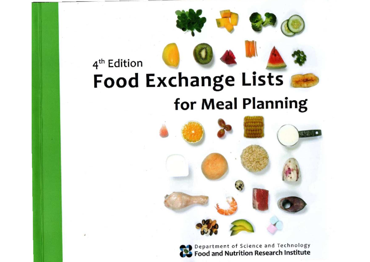 FEL 4th Edition - Comprehensive Food Exchange Lists for Meal Planning ...