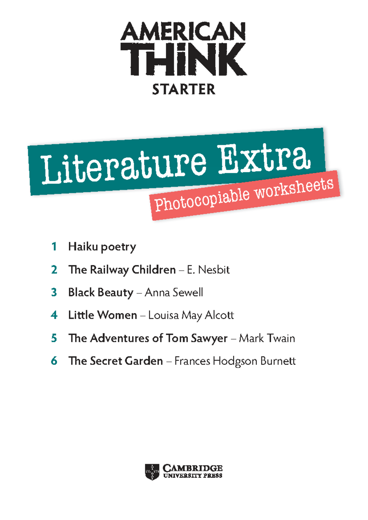 American Think Starter Literature Extra: Final Exam Review - Studocu