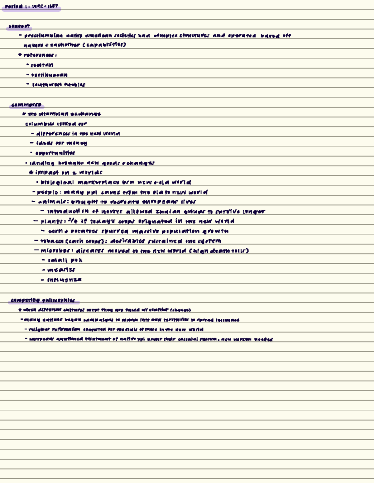 APUSH - Pre-Columbian Native American Societies & The Columbian ...