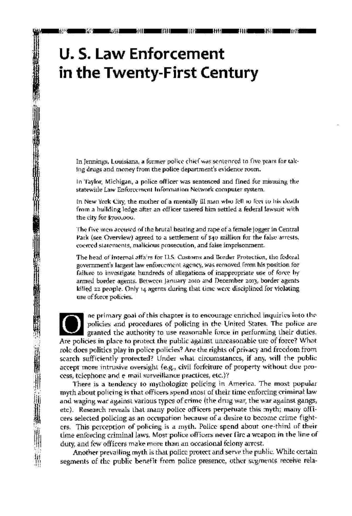 U.S. Law Enforcement in the 21st Century: A Comprehensive Overview ...