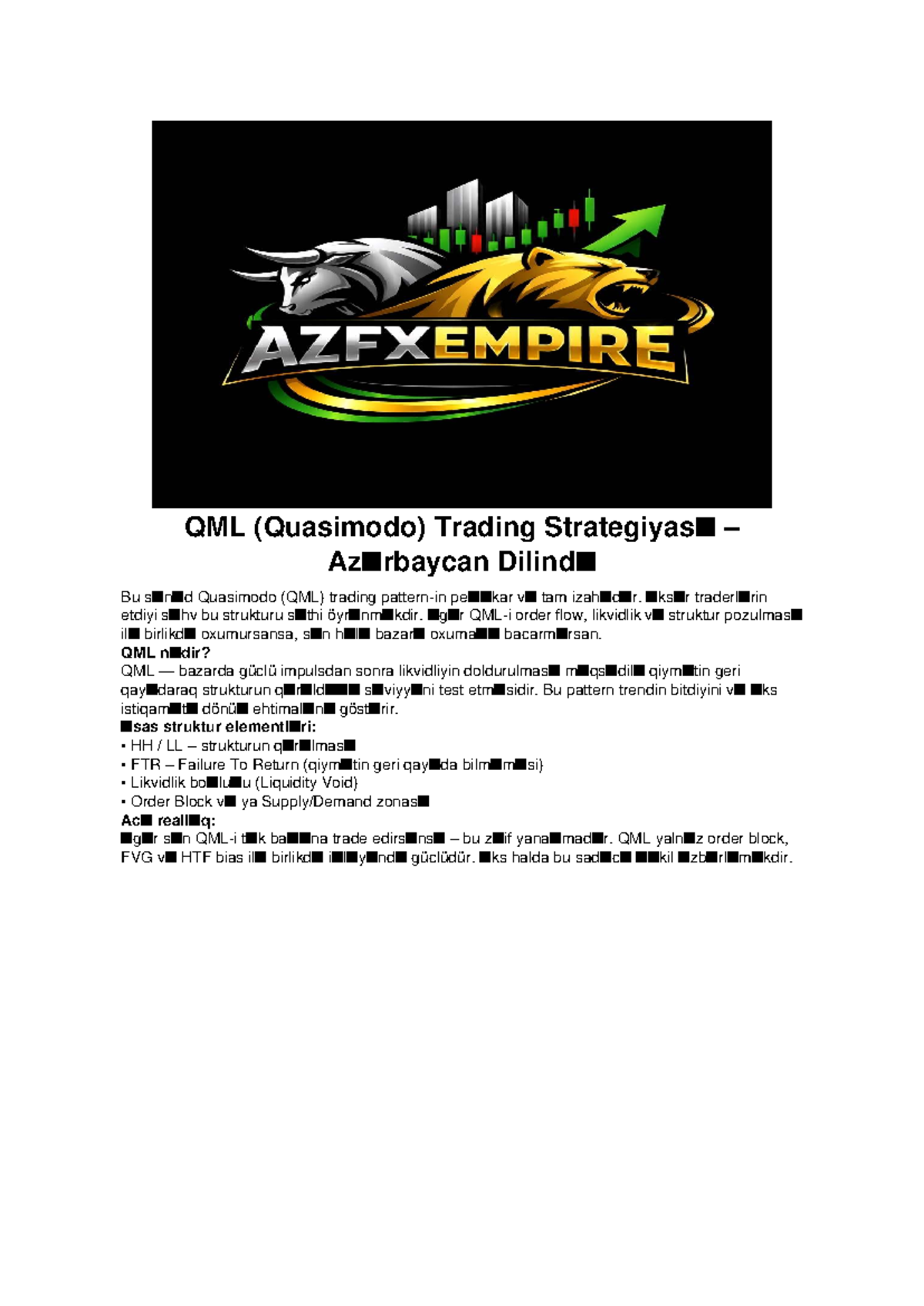 QML Azerbaijani Guide - QML Azfxempire - QML (Quasimodo) Trading ...