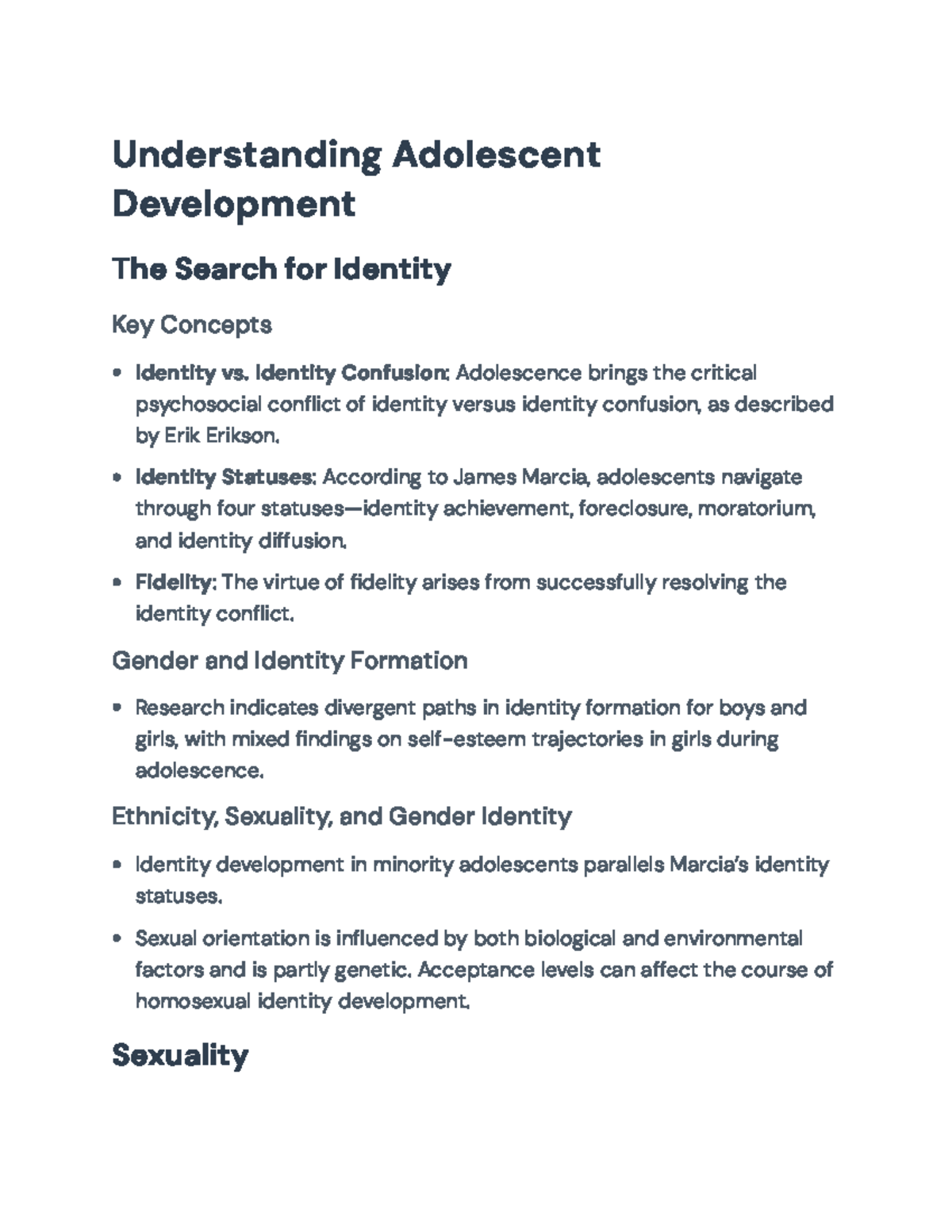 Adolescent Development: Understanding Identity, Relationships, and ...