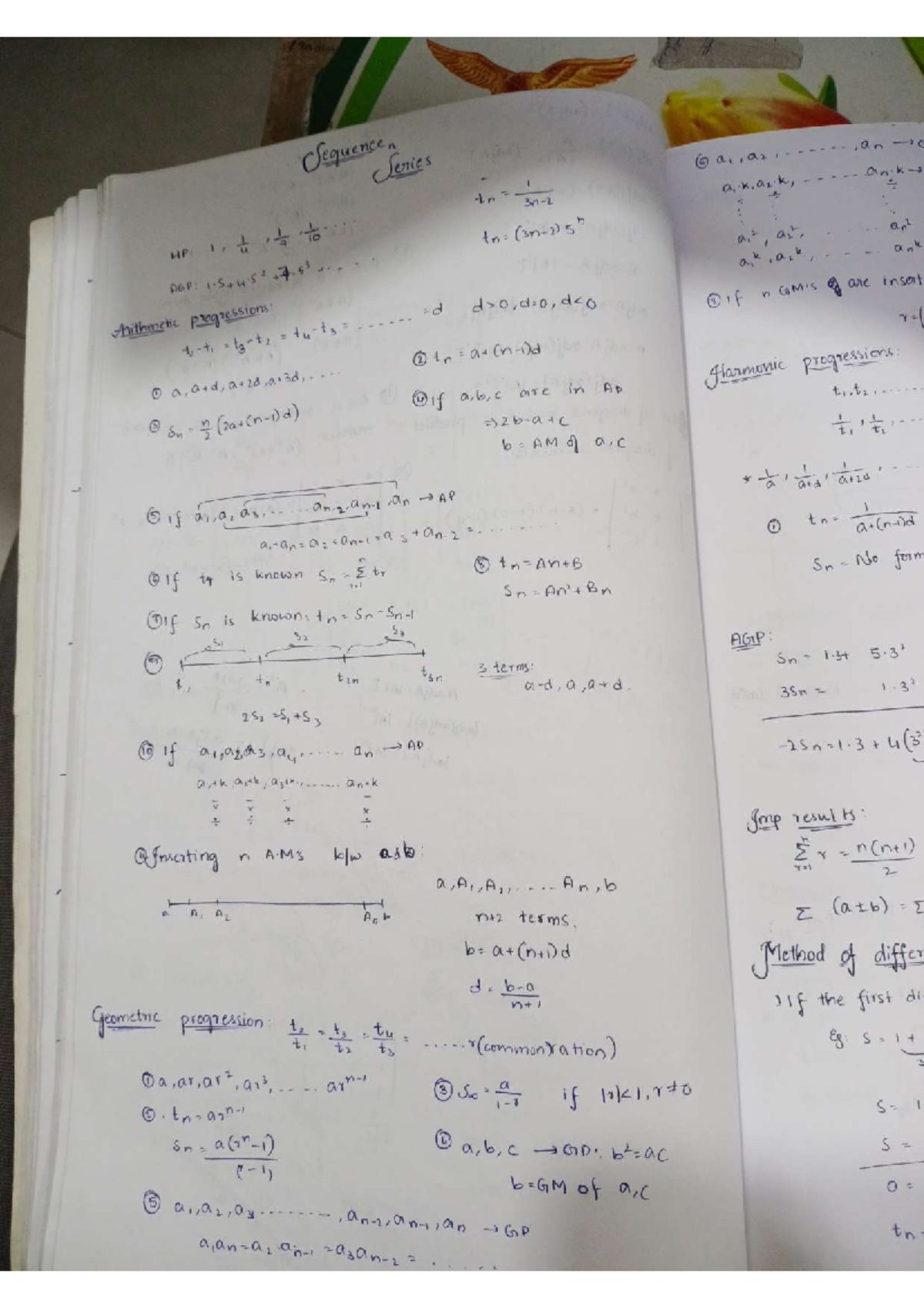 Sequence and Series - Helpful Study Notes for T S Course - Studocu
