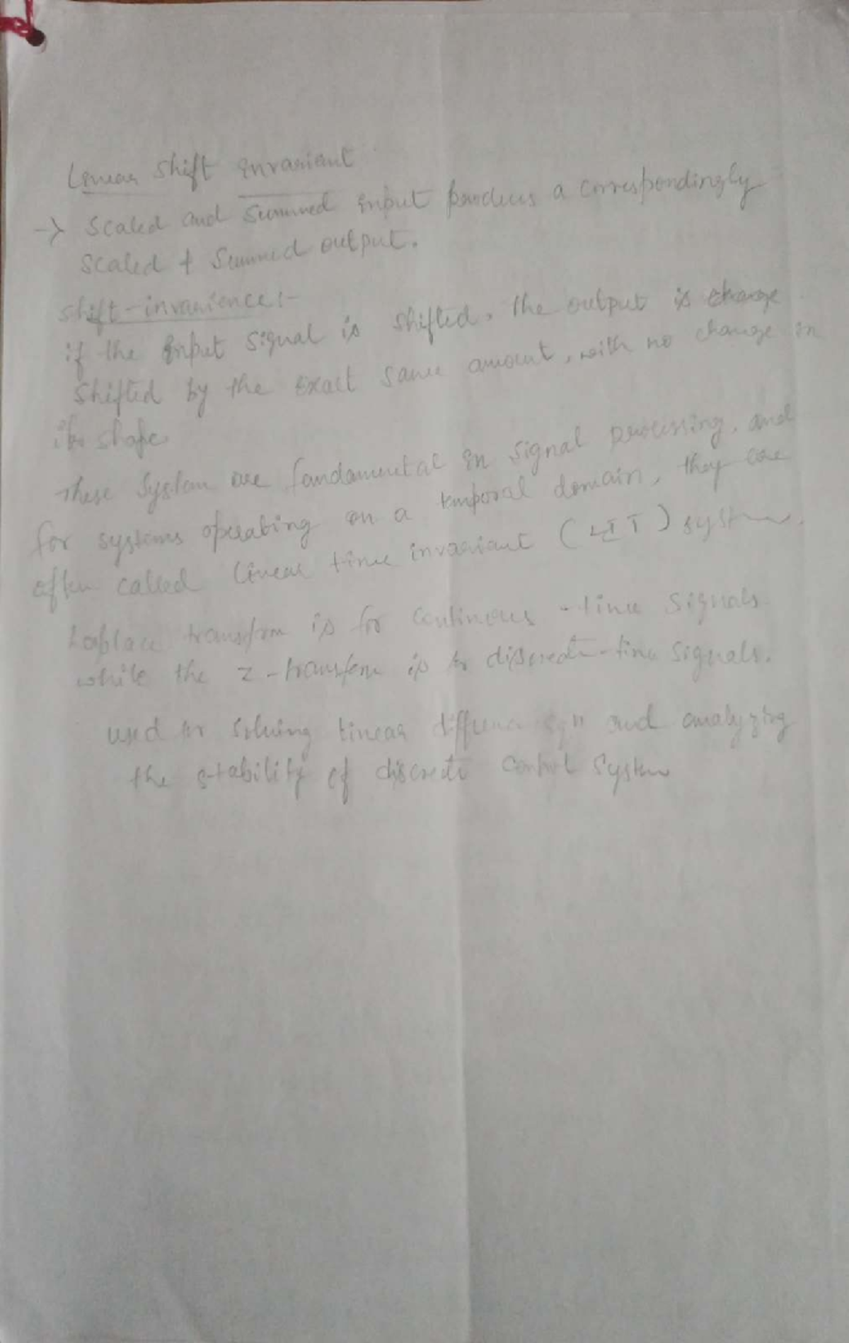 M-3 Z-Transformation Notes: Linear Time Invariant Systems - Studocu
