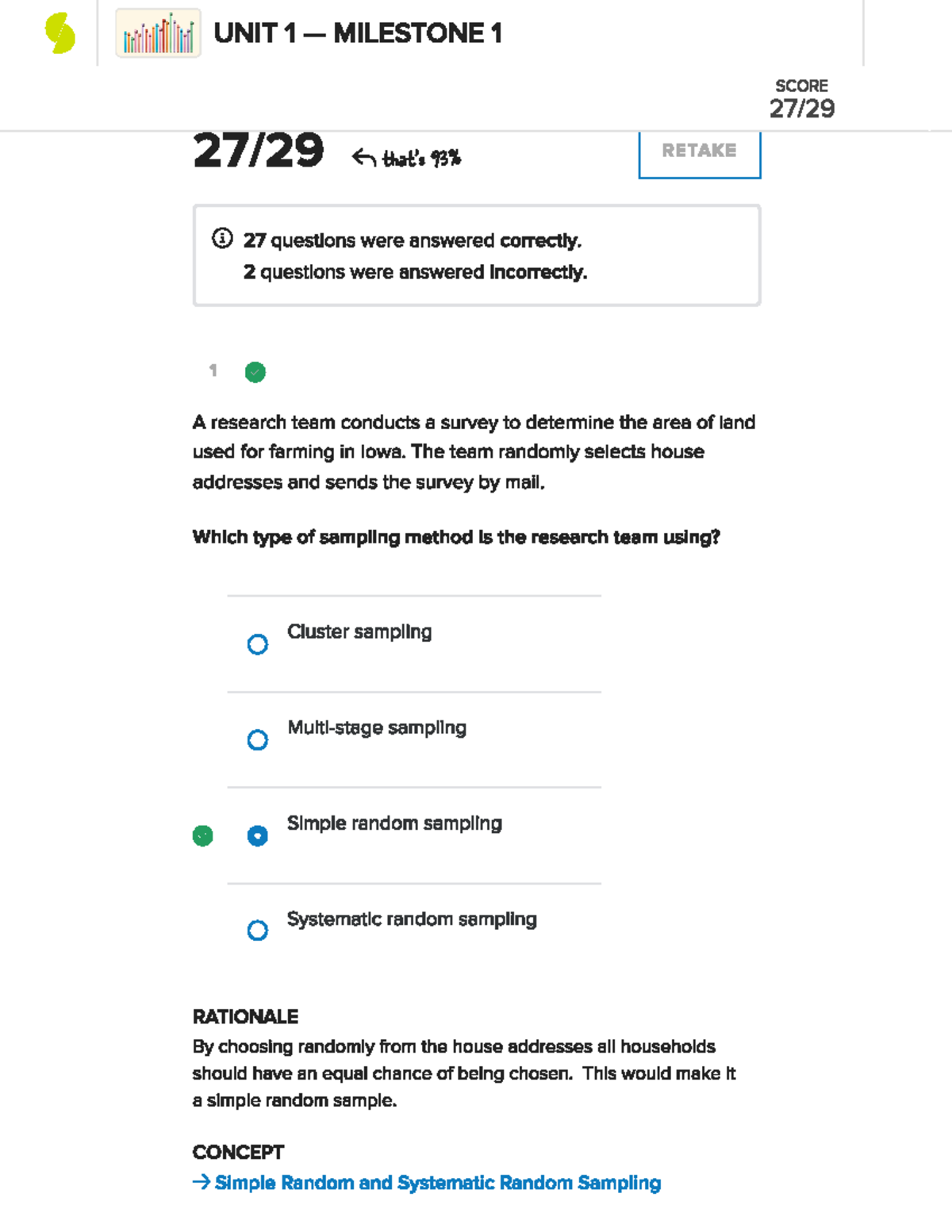 Intro To Statistics Unit 1 Milestone 1 - MAT 240 - Studocu