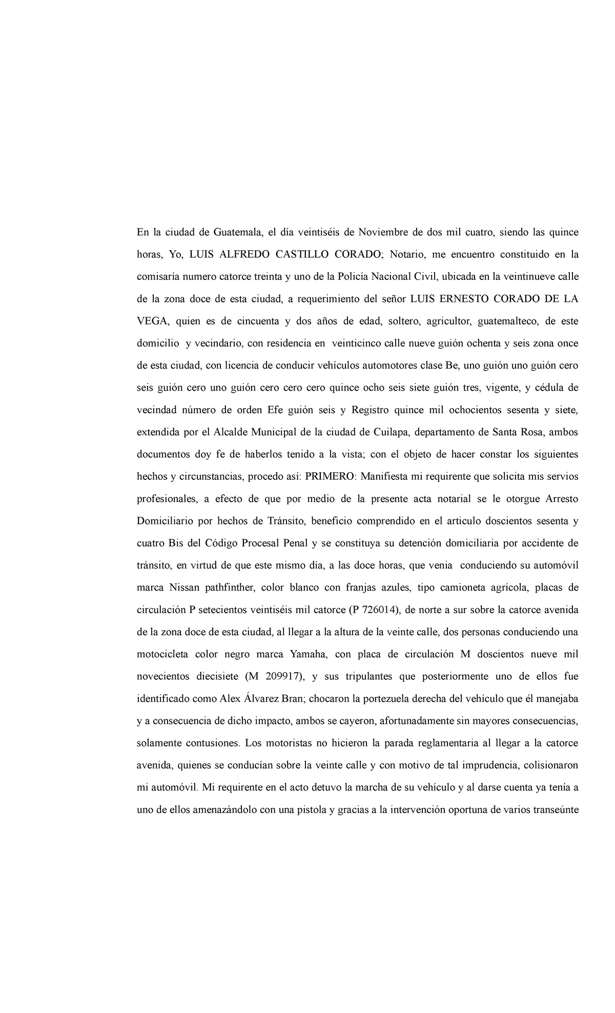 Memorial Oposicion DE Medidas - MEDIDAS DE SEGURIDAD POR VIOLENCIA ...