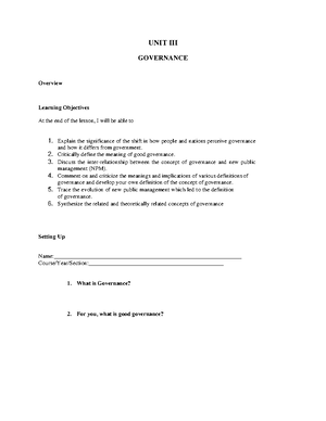 NSTP Module UNIT 6- Entrepreneurship AND Livelihood - UNIT VI ...