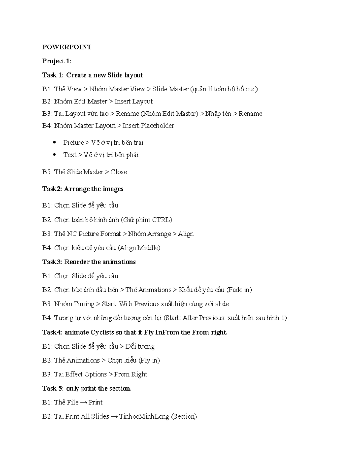 PowerPoint MOS: Comprehensive Guide to Project Tasks and Techniques ...