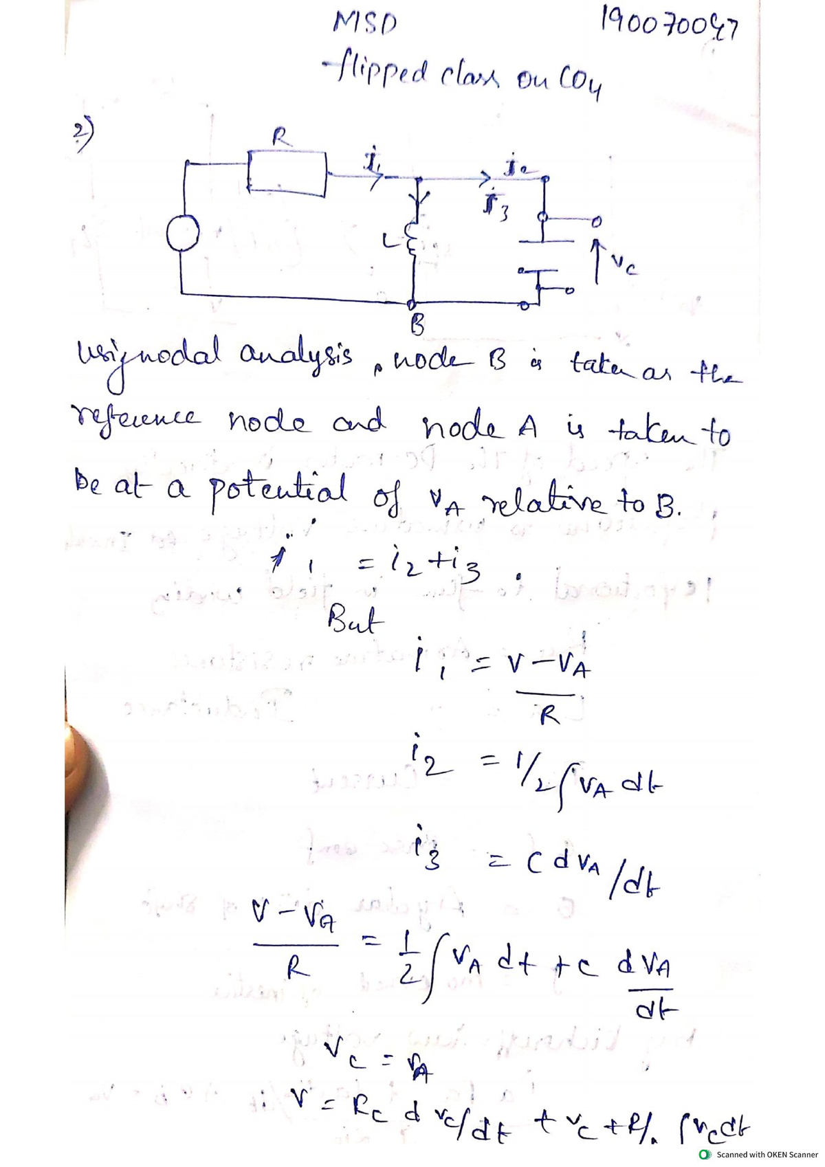 MSD 190070047 Flipped Class on Nodal Analysis and DC Motors - Studocu