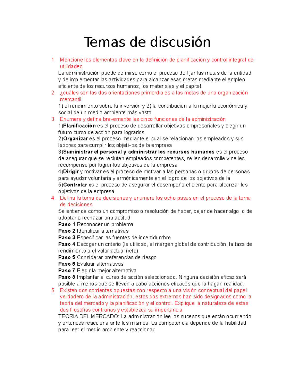 Capitulo 1 temas-de-discusión - Temas de discusión 1. Mencione los ...