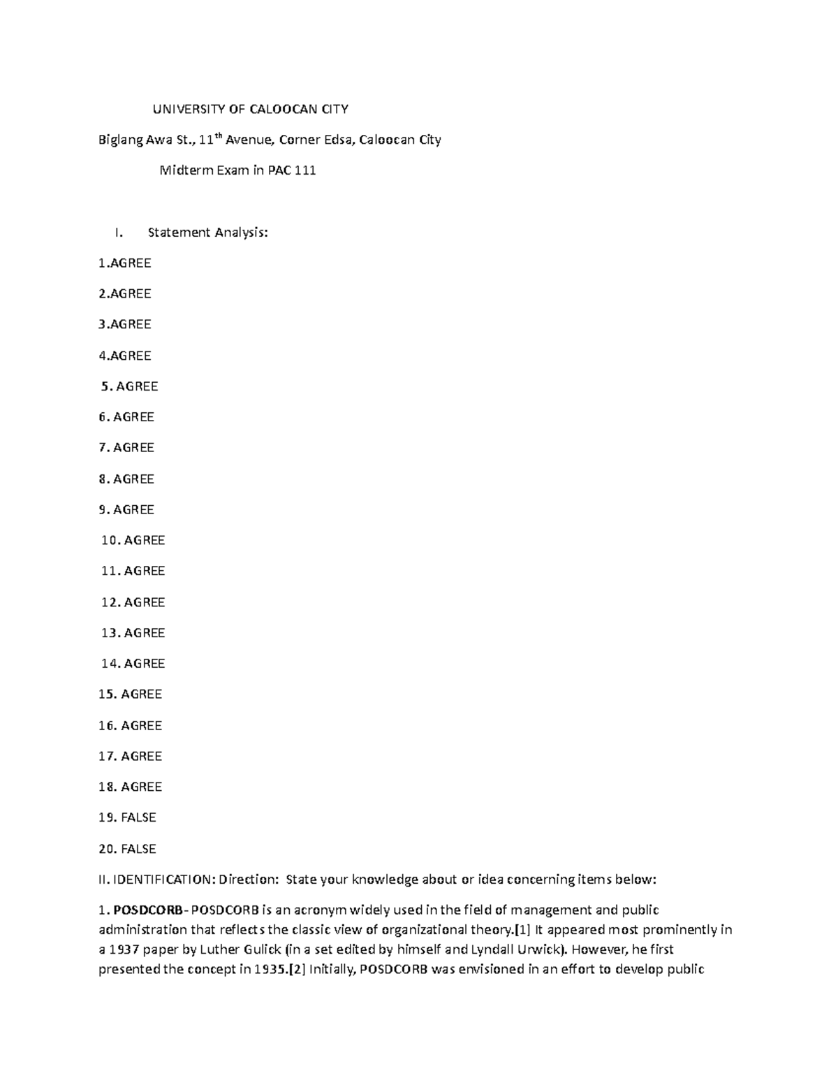 Midterm Exam Study Guide for PAC 111: Key Concepts and Theories - Studocu