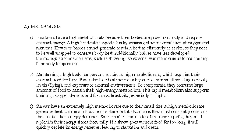 Cellular Respiration Worksheet Qs: Metabolism & Thermoregulation - Studocu