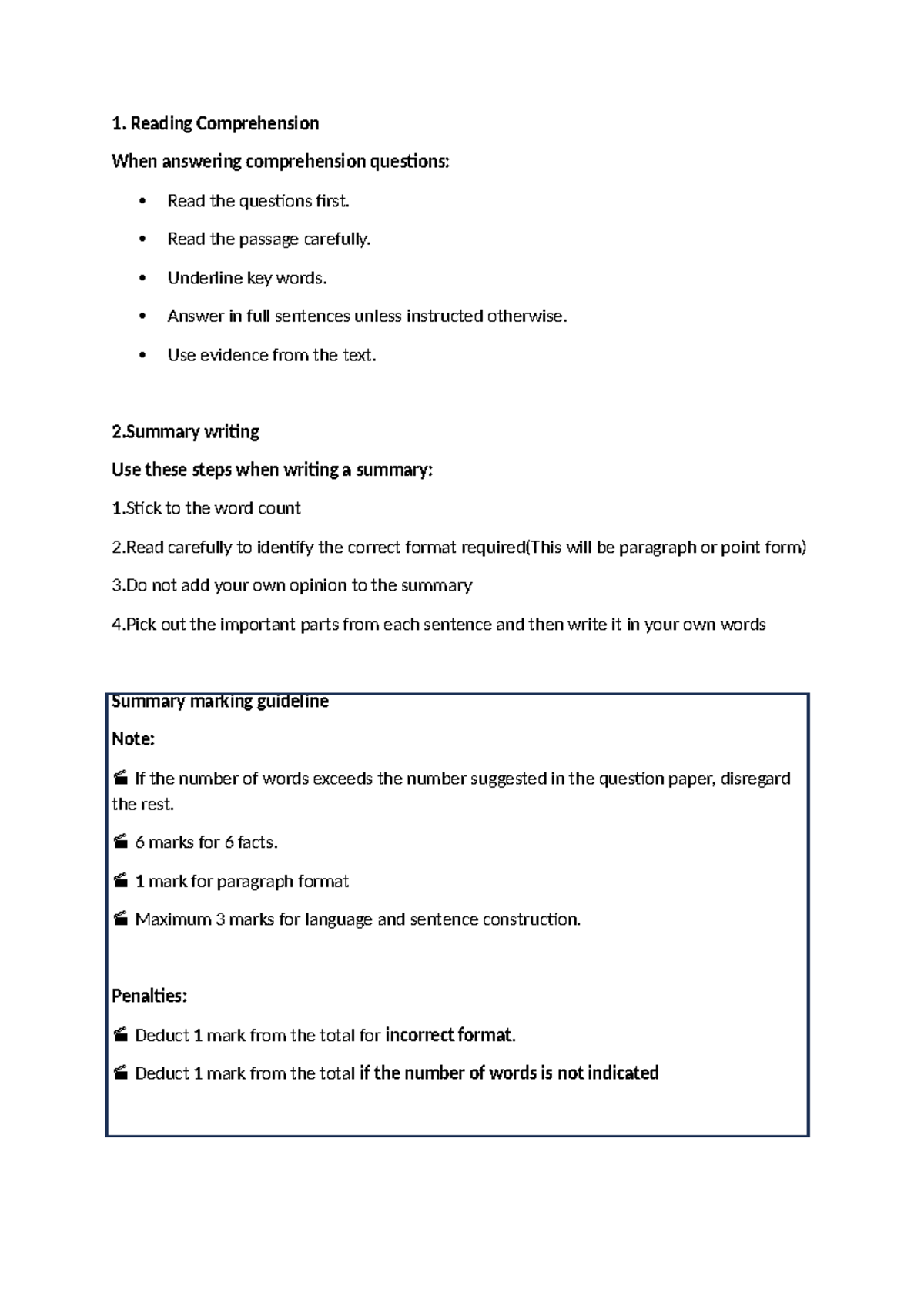 Additional English Revision: Comprehension, Summary, and Language ...