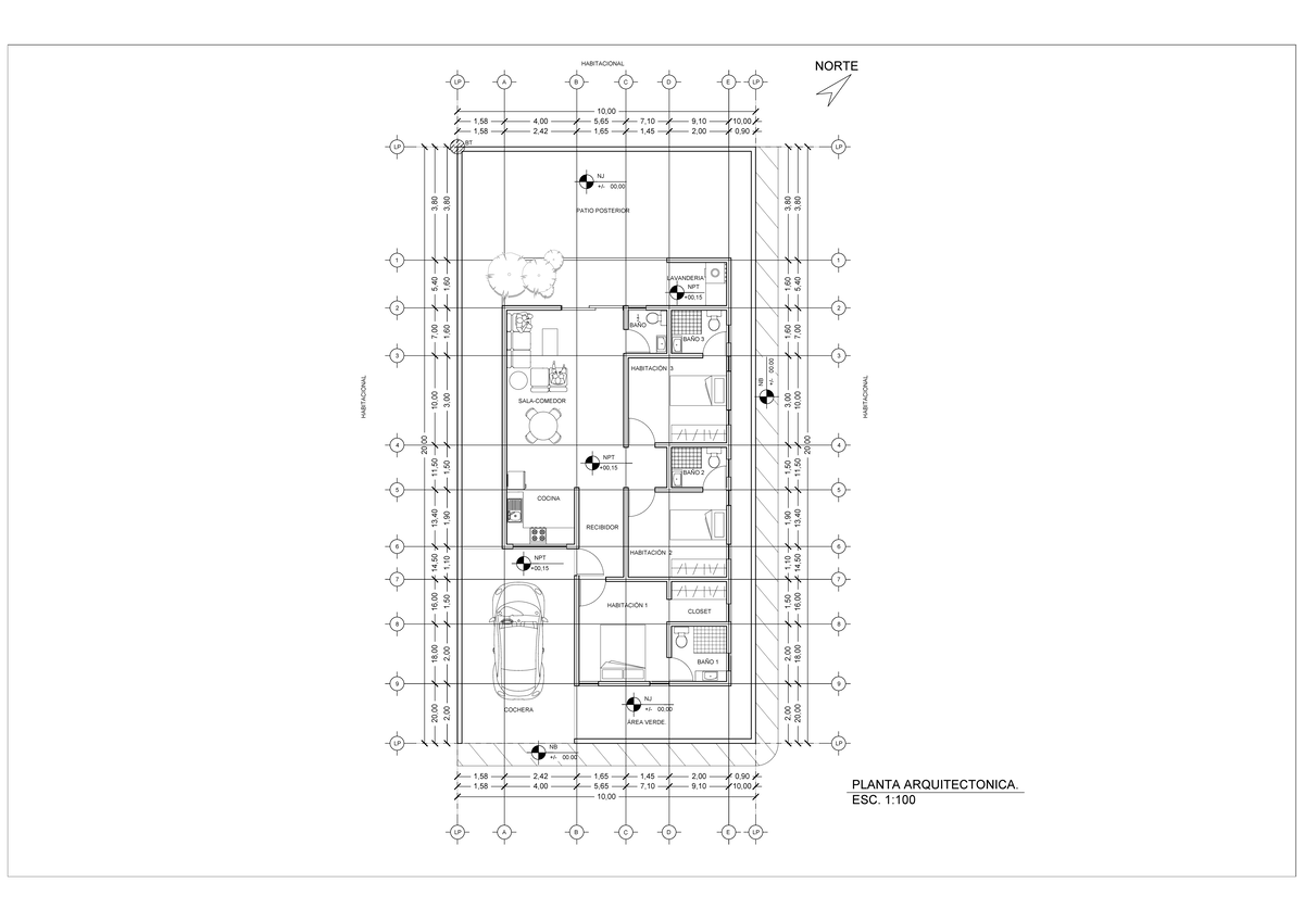 Planta Arquitectónica Detallada - NORTE HABITACIONAL LP - Studocu