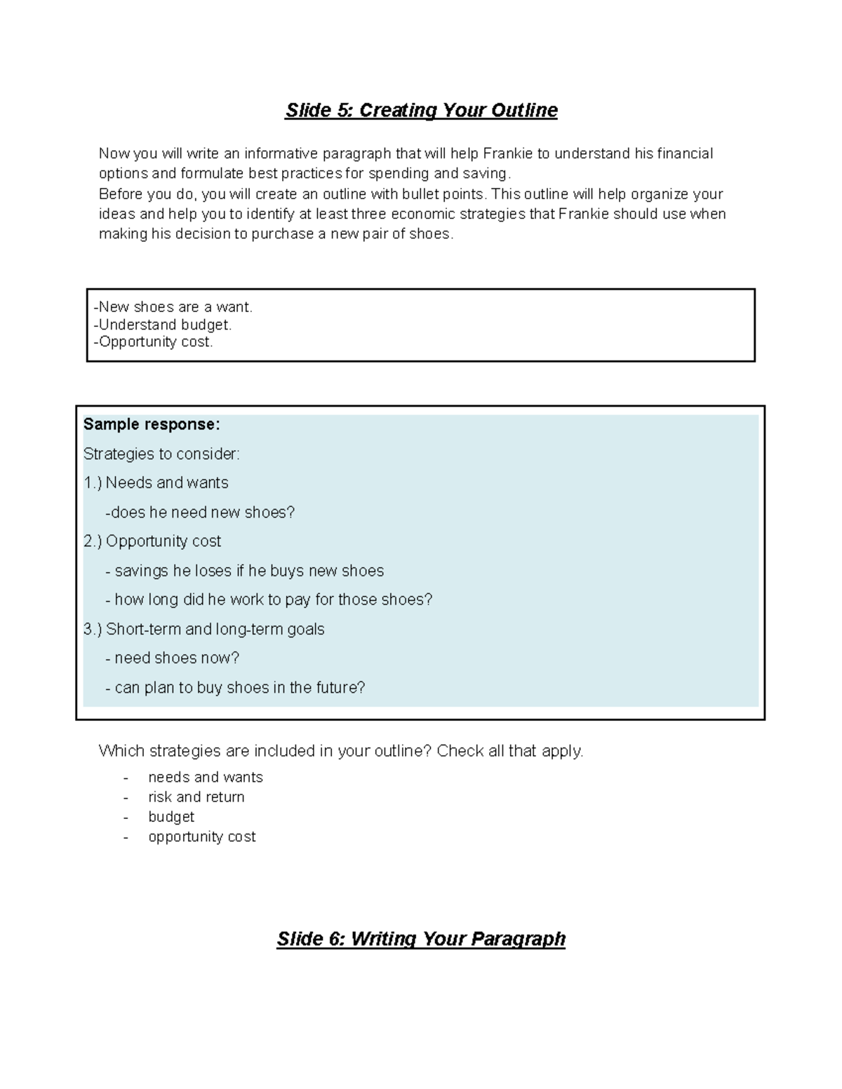 Personal Finance Assignment: Strategies for Spending & Saving - Studocu