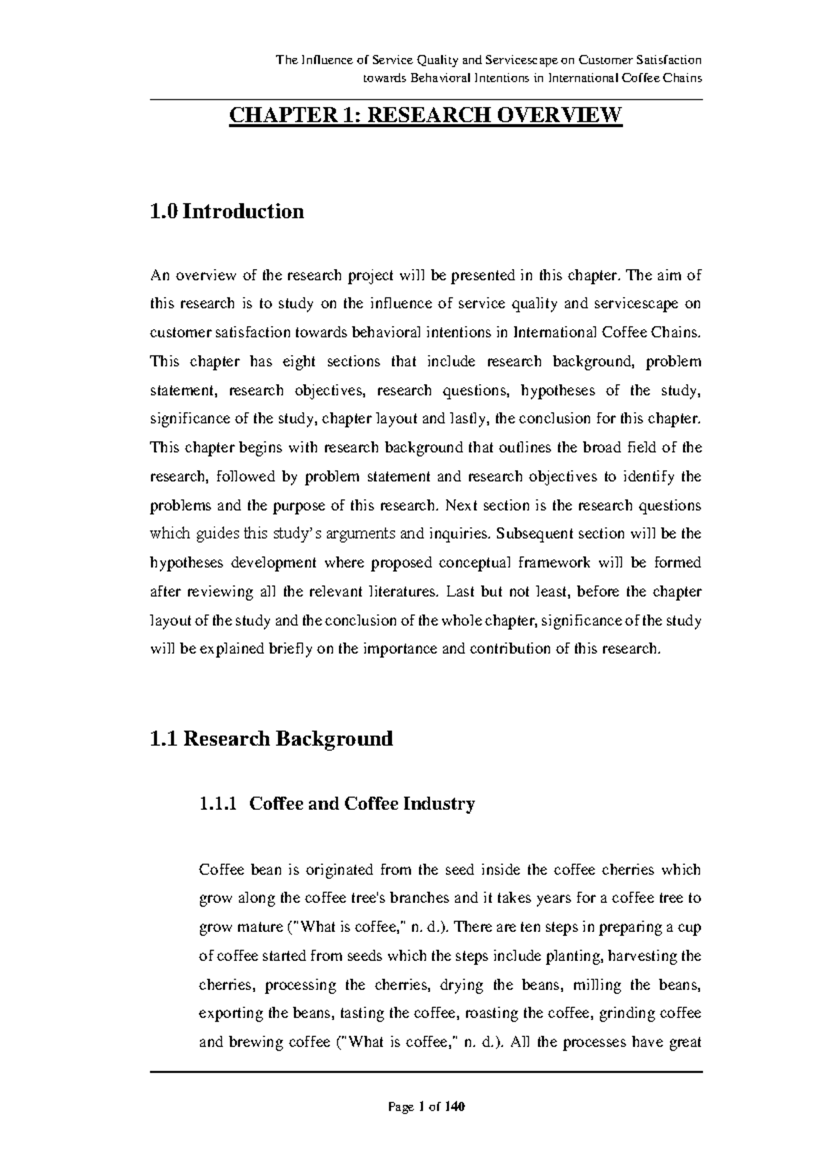The Impact of Service Quality and Servicescape on Customer Satisfaction ...