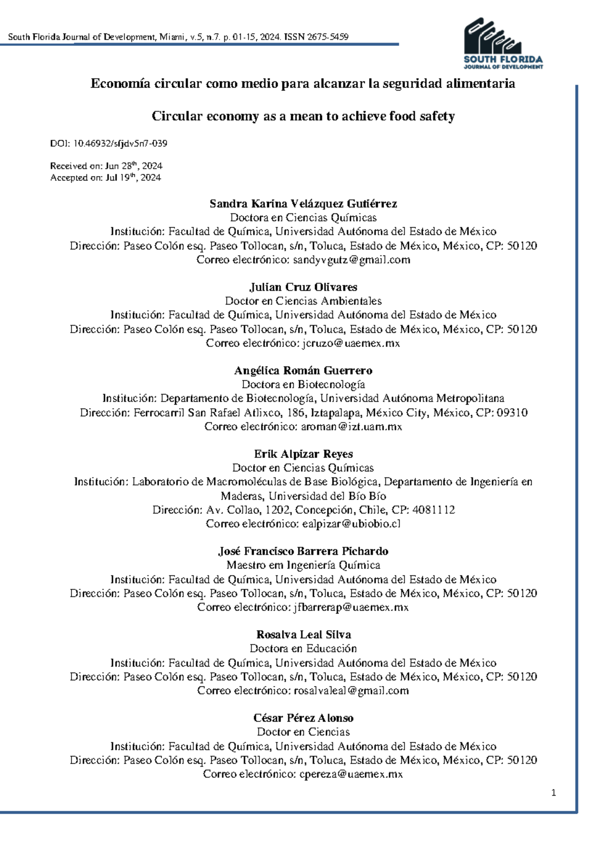 Economía Circular y Seguridad Alimentaria: Un Enfoque Sostenible (SFJD ...
