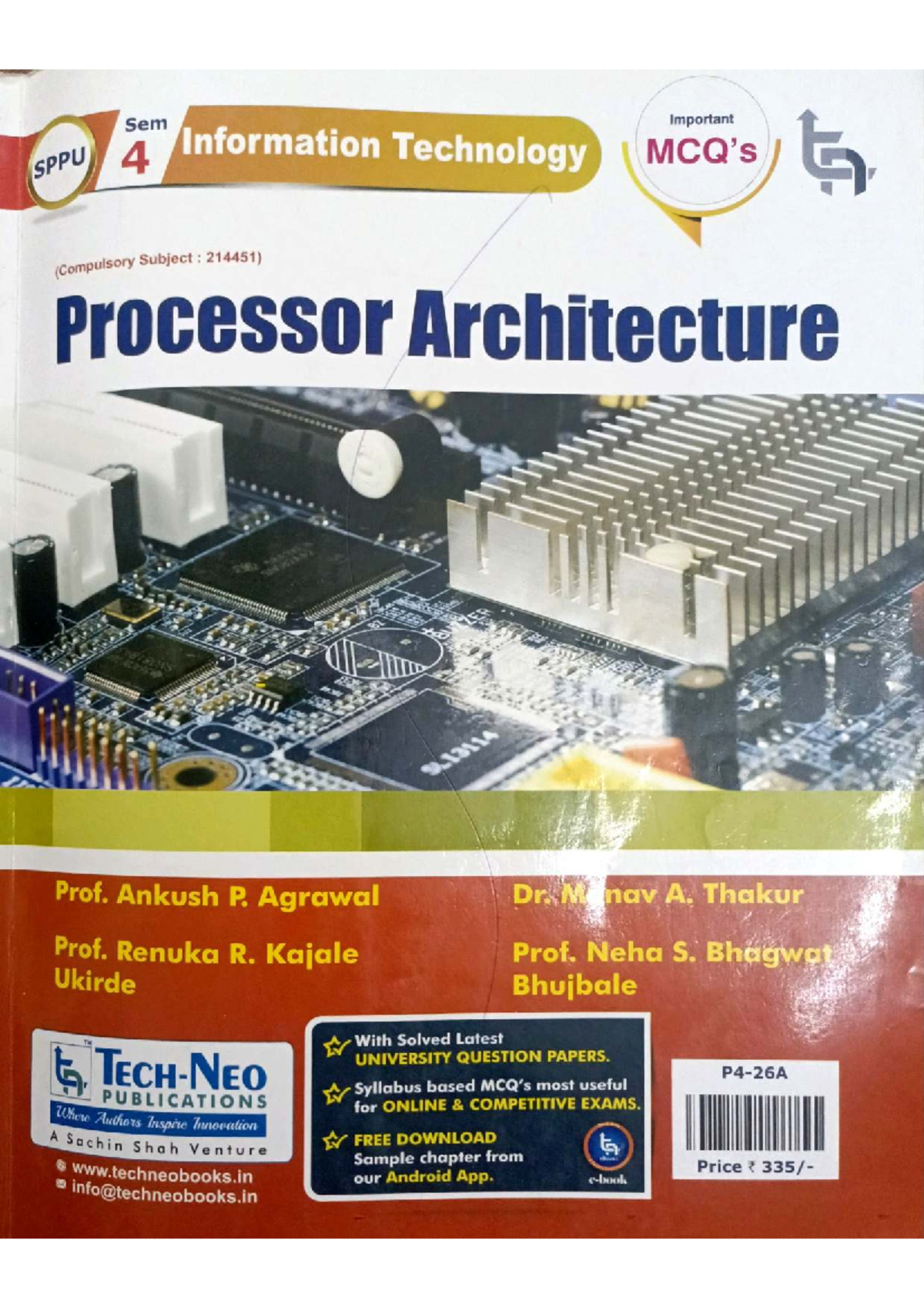 Processor Architecture (214451) - Syllabus & Exam Guide for SPPU IT IV - Studocu