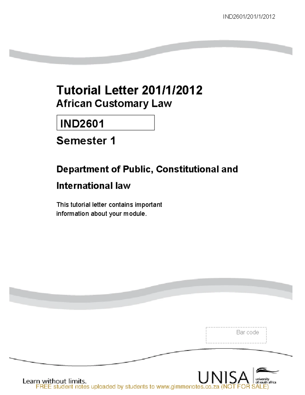 Customary Law - Textbook - FACULTY OF LAW • Tel: (046) 603 8427/8 • Fax ...