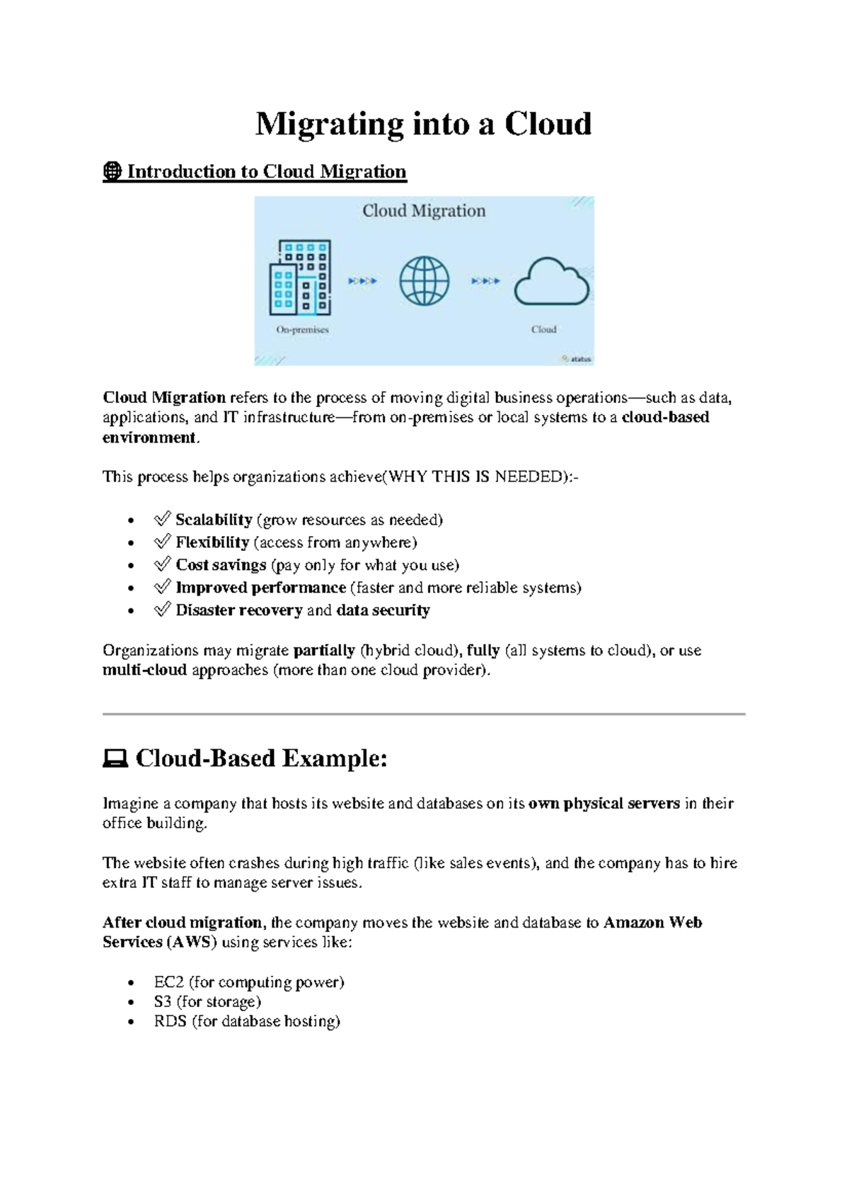 Cloud Migration Strategies: A Comprehensive Guide - Studocu