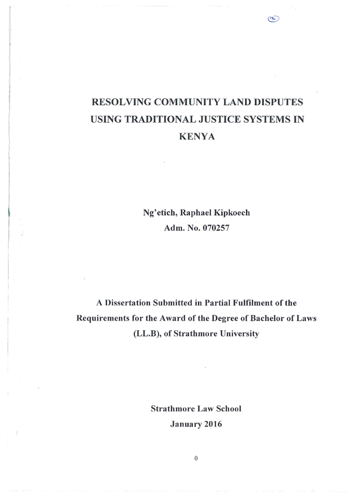 Resolving community land disputes - It RESOLVING COMMUNITY LAND ...