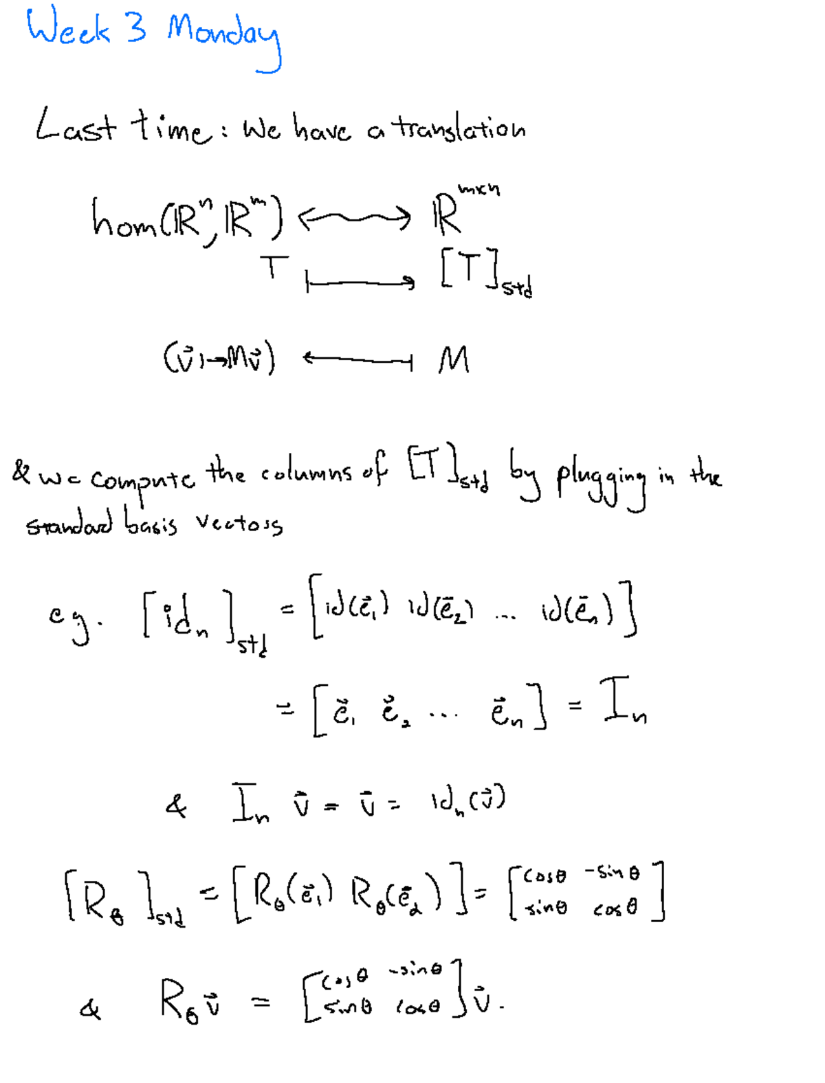 Linear Algebra IR 112: Solving Systems of Equations - Week 3 Notes ...