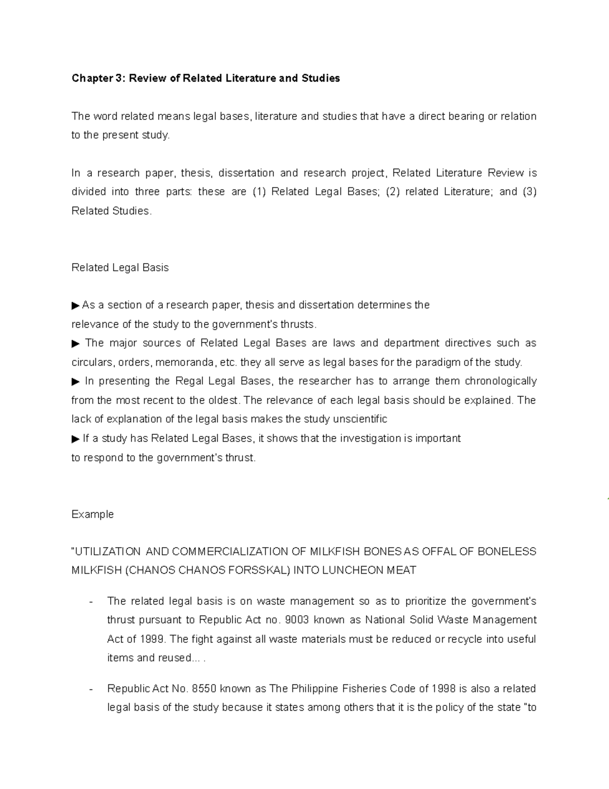 Chapter 3: Related Literature and Studies Review for Research Papers ...