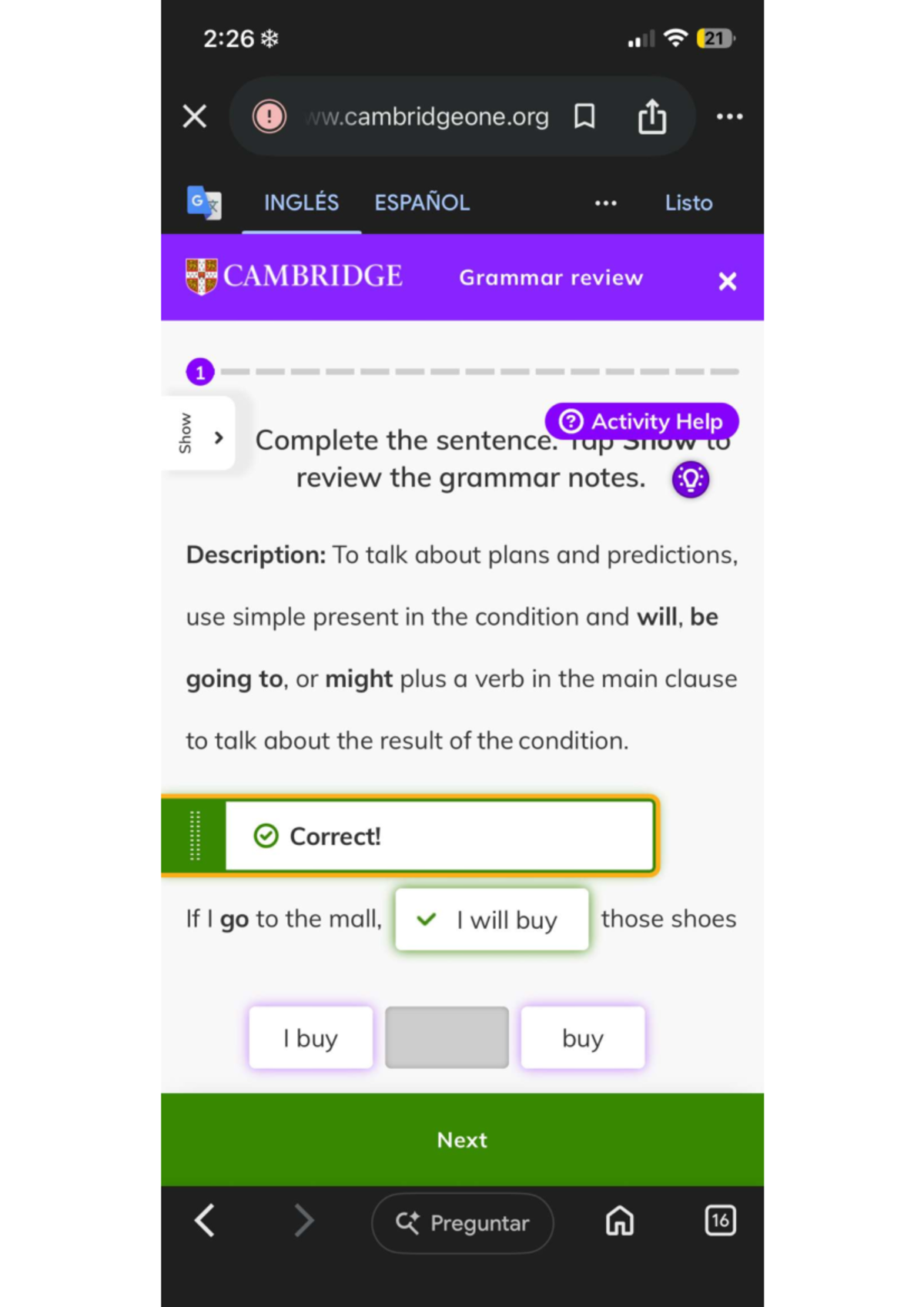 Cambridge U - Grammar Notes on Future Tenses and Simple Present - Studocu