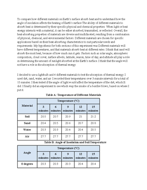 Mesocosms Lab Report - Mesocosms Objective: To design, create and ...