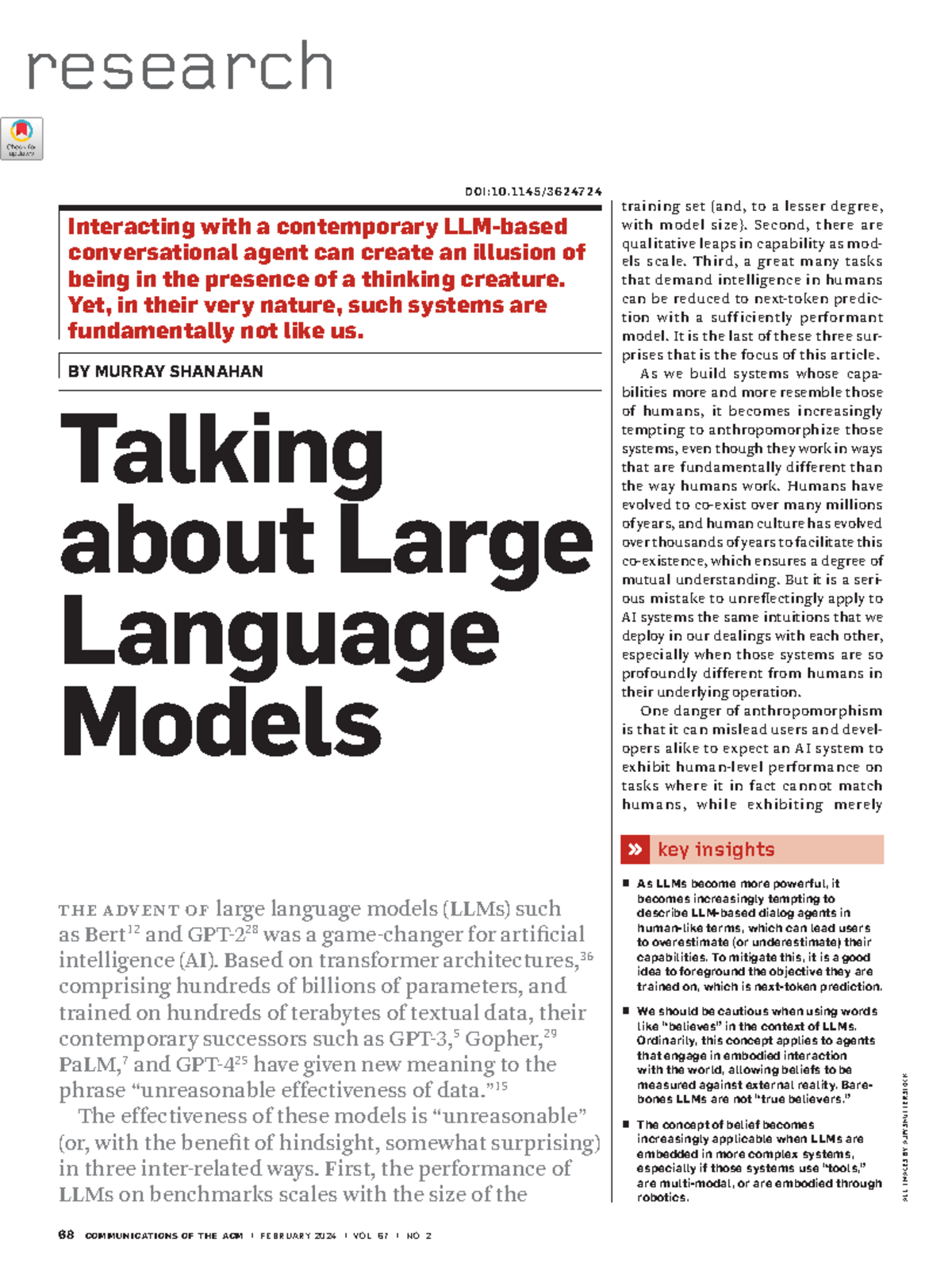 Main LLMs - Large Language Models - key insights ˽ As LLMs become more ...