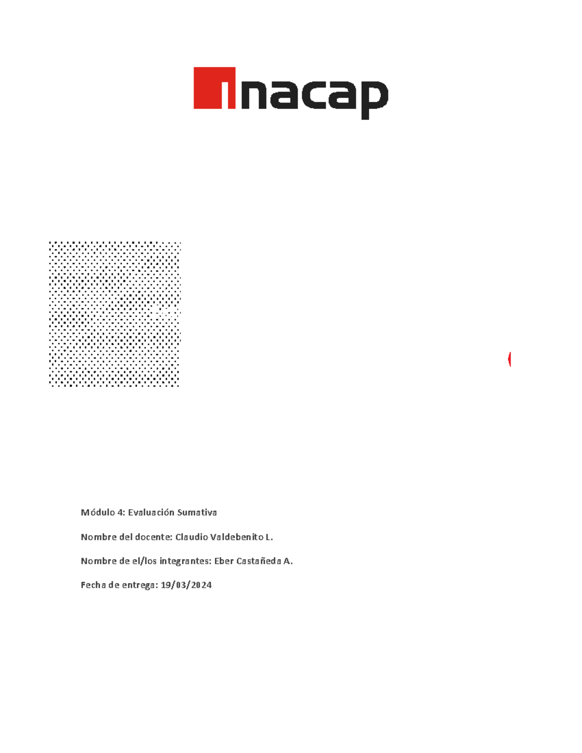 Evaluación 4: Estudio de Caso en Gestión de Riesgo de Eber Castañeda ...