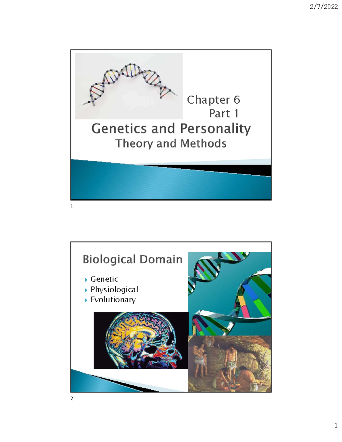 Chapter 6: Genetics, Environment, and Heritability of Traits - Studocu