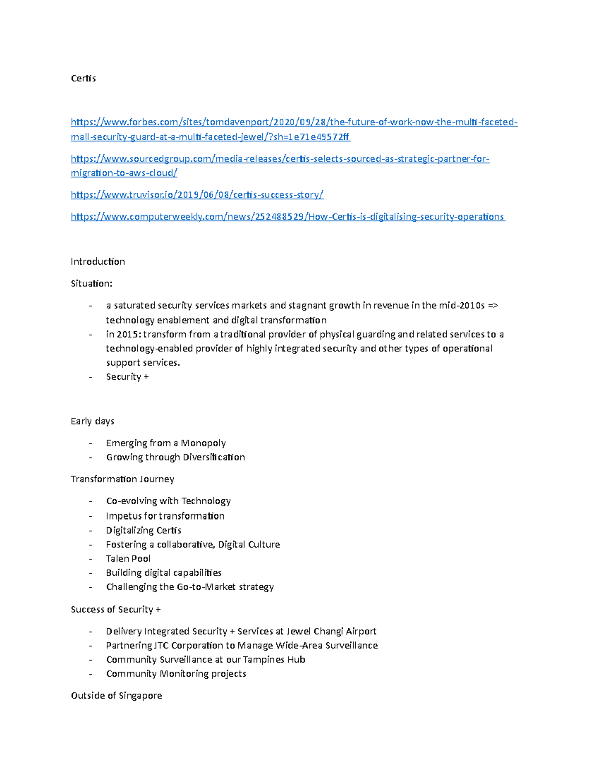 Meeting 9 - Certis case - Certis - Studeersnel