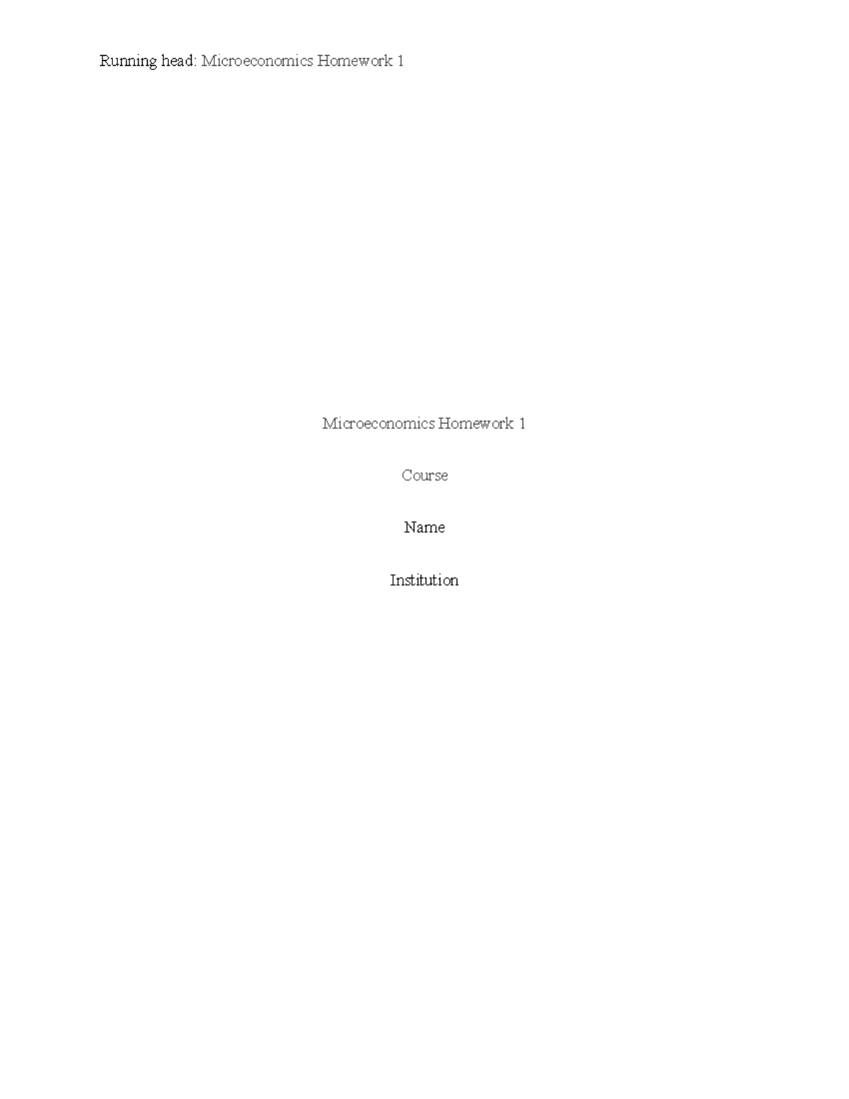 Microeconomics Homework 1: Production Possibility Frontier ...