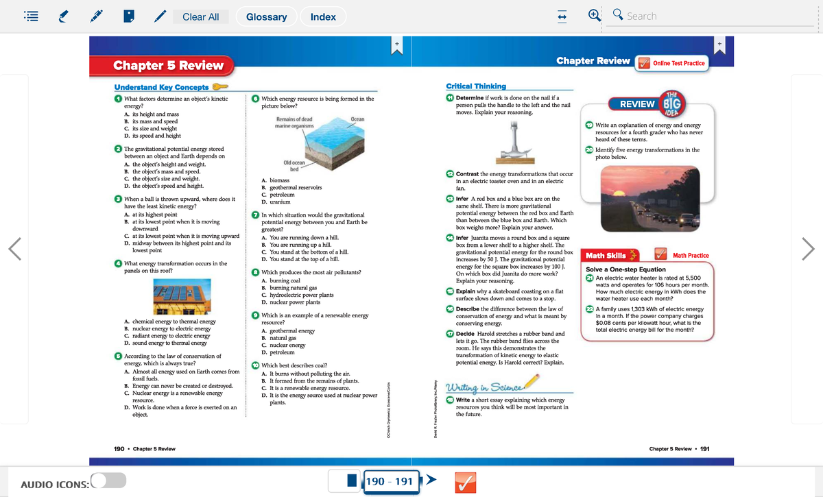 Chapter 5 Review: Key Concepts in Energy (National Physical Ed. 2) - Studocu