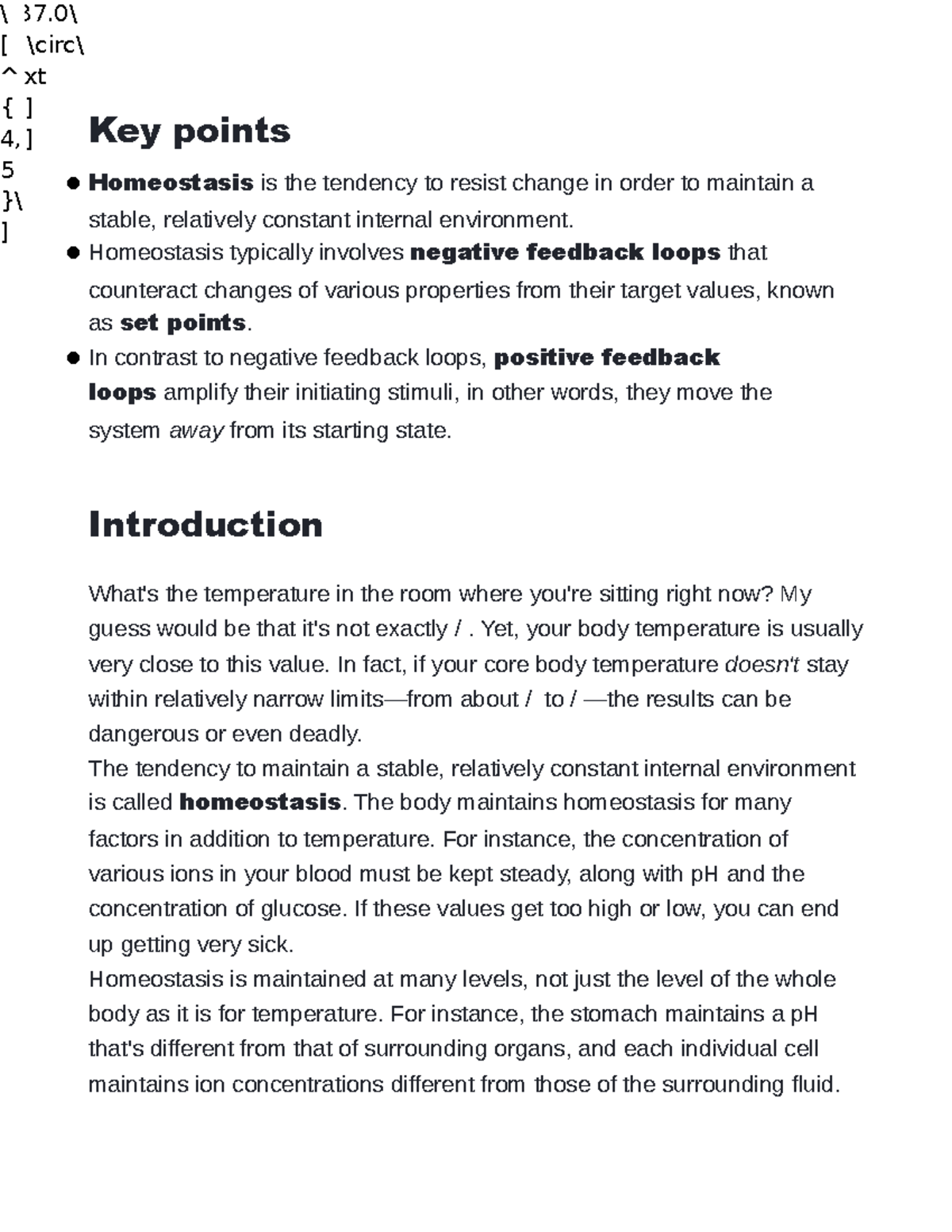 Homeostasis Maintenance: Feedback Loops and Body Regulation - Key ...