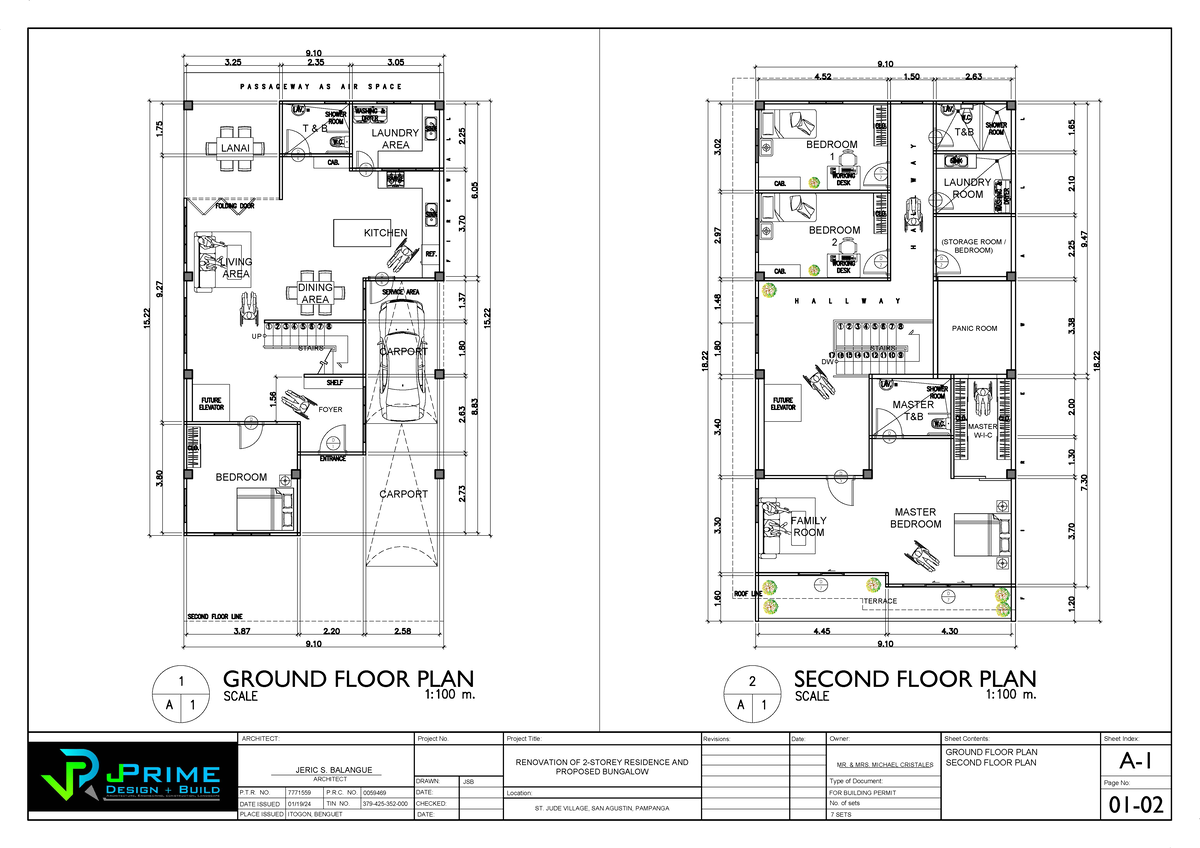 Pampanga 1 - floor plan - UP GROUND FLOOR PLAN D 1 DINING AREA STAIRS CARPORT FOYER KITCHEN ...