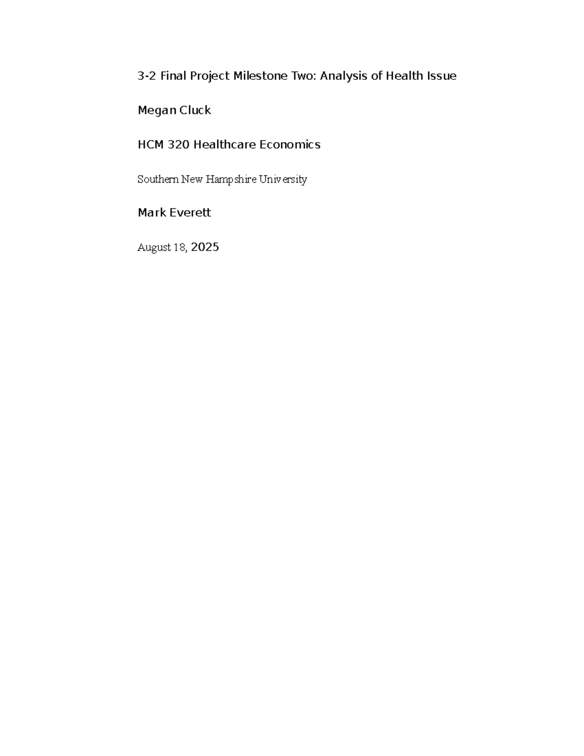 HCM 320 Final Project Milestone Two: Analysis of Veteran Mental Health ...