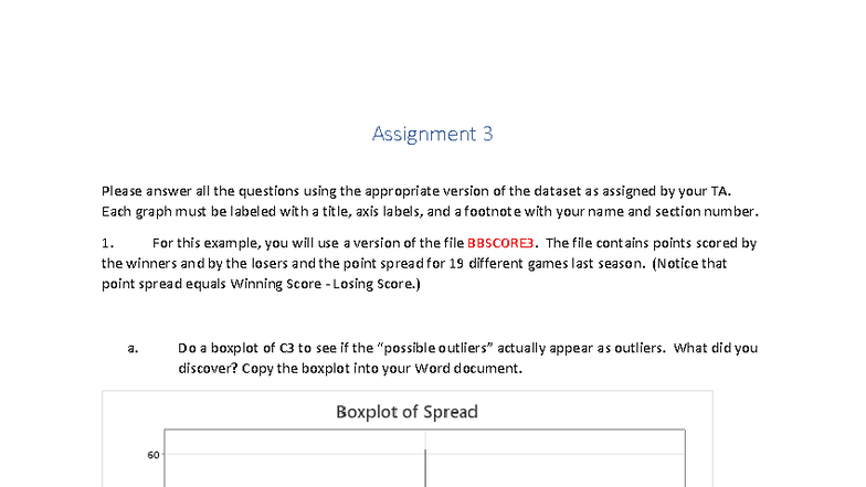 Minitab 3 Assignment: Analyzing Game Scores and Boxplots - Studocu