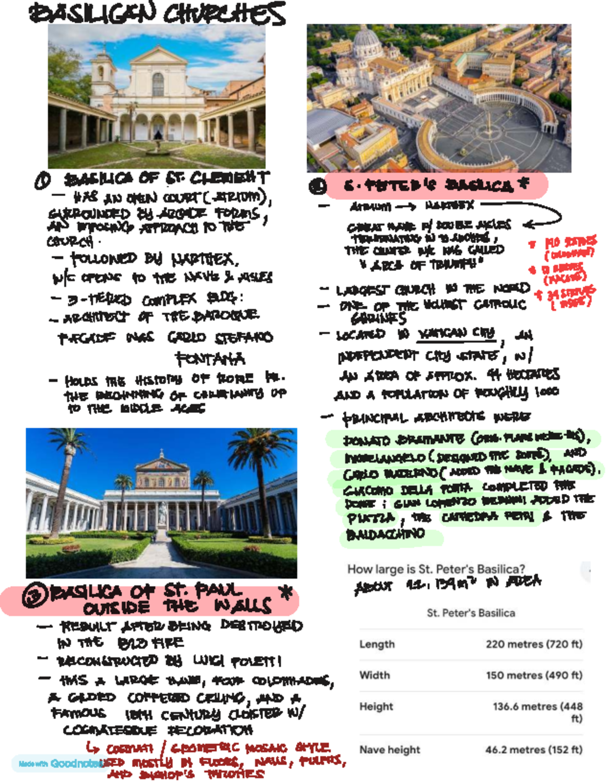 Basilican Churches: The Basilica of St. Clement Overview - Studocu