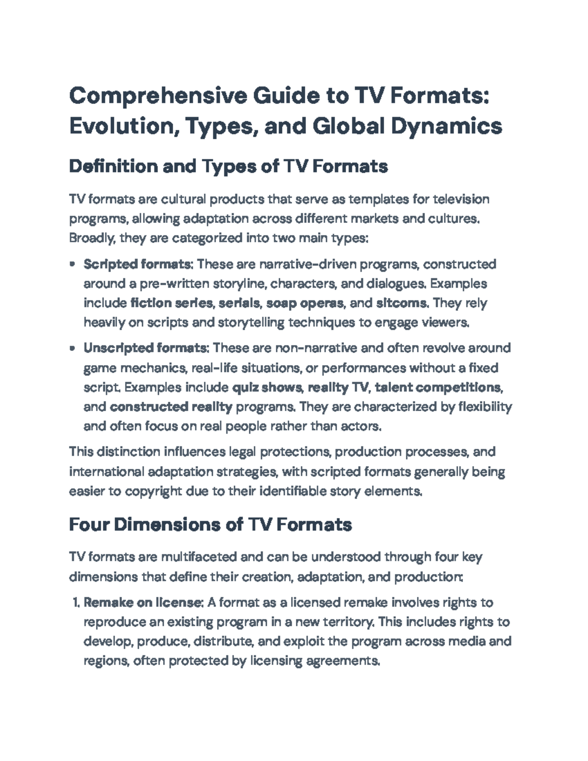 Comprehensive Guide to TV Formats: Evolution, Types & Global Dynamics ...