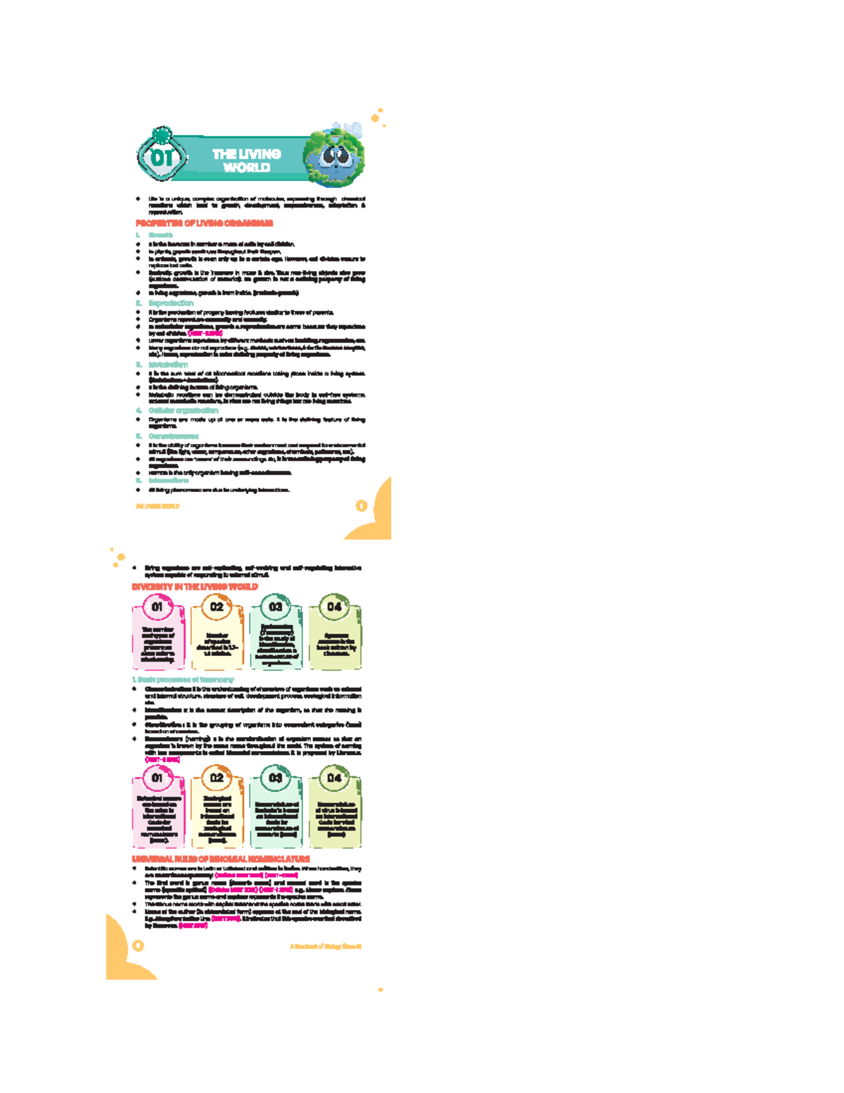 The Living World: Key Concepts for NEET Preparation - Studocu