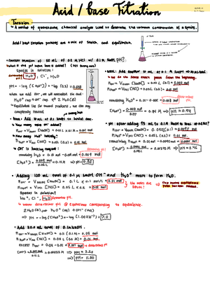 Chem 2 Exam 2 Study Guide - Chapter 17 We can assume that x can be neglected if: Kc is ...
