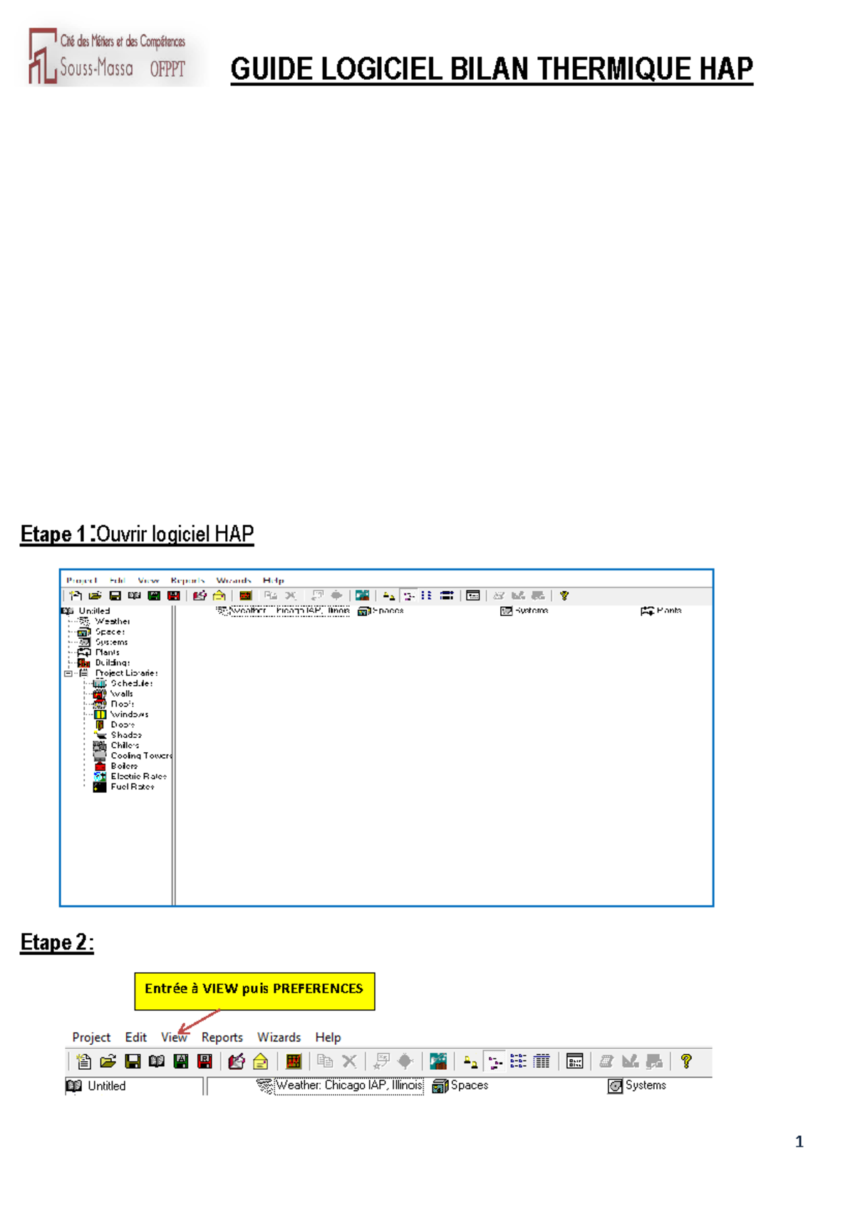 Guide Logiciel Bilan Thermique HAP: Étapes d'Utilisation et Paramètres ...