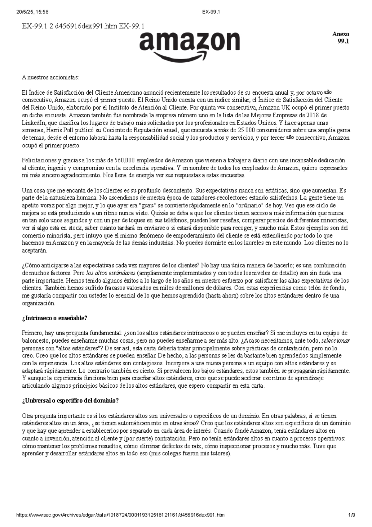 Carta de Jeff Bezos a los Accionistas de Amazon 1997: Logros y Visión ...