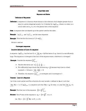 Applied Mathematics II - 1042 - AAU - Studocu
