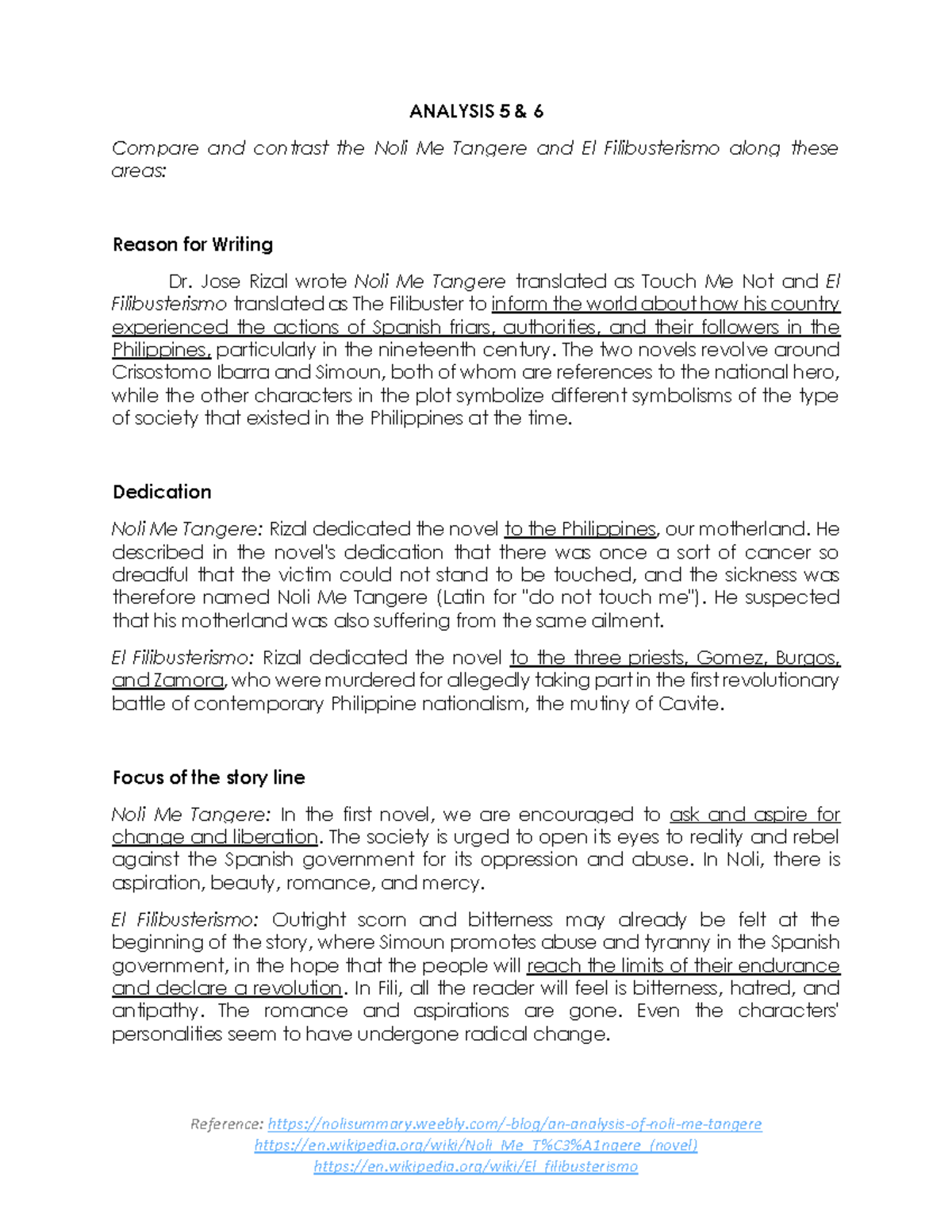 HIST - M 5 and M 6 - Analysis - Reference: nolisummary.weebly/-blog/an ...