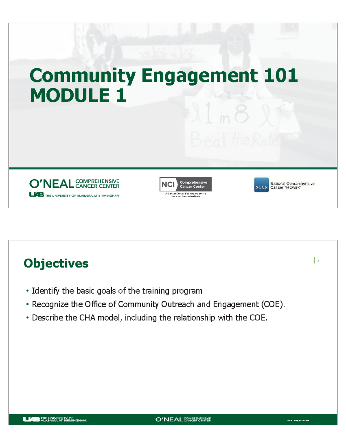 Community Engagement 101: Module 1 Overview and Objectives - Studocu